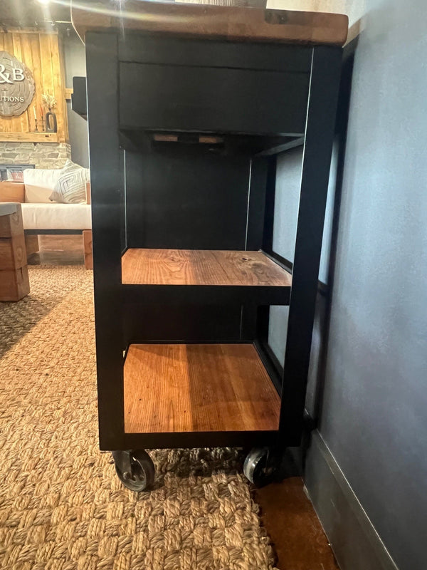 American Chestnut Rolling Door Console - Timber & Beam