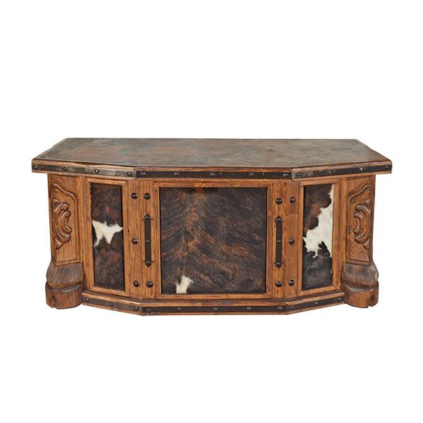 High Plains Cowhide Executive Desk - Timber & Beam